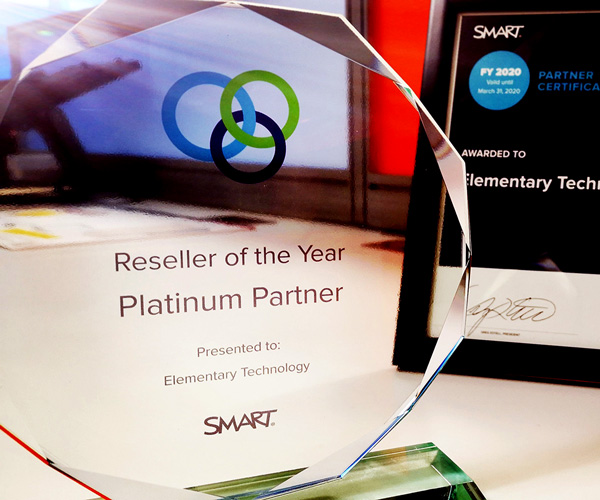 Our hard work for schools is recognised by SMART - Elementary Technology